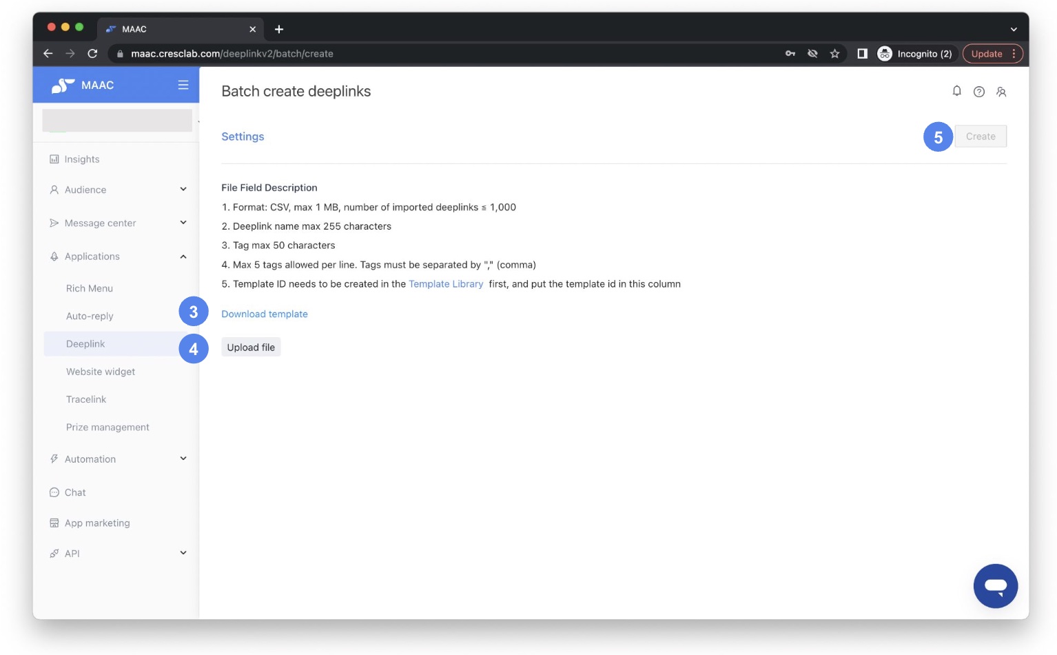Tutorials | Deeplink – Crescendo Lab Help Center