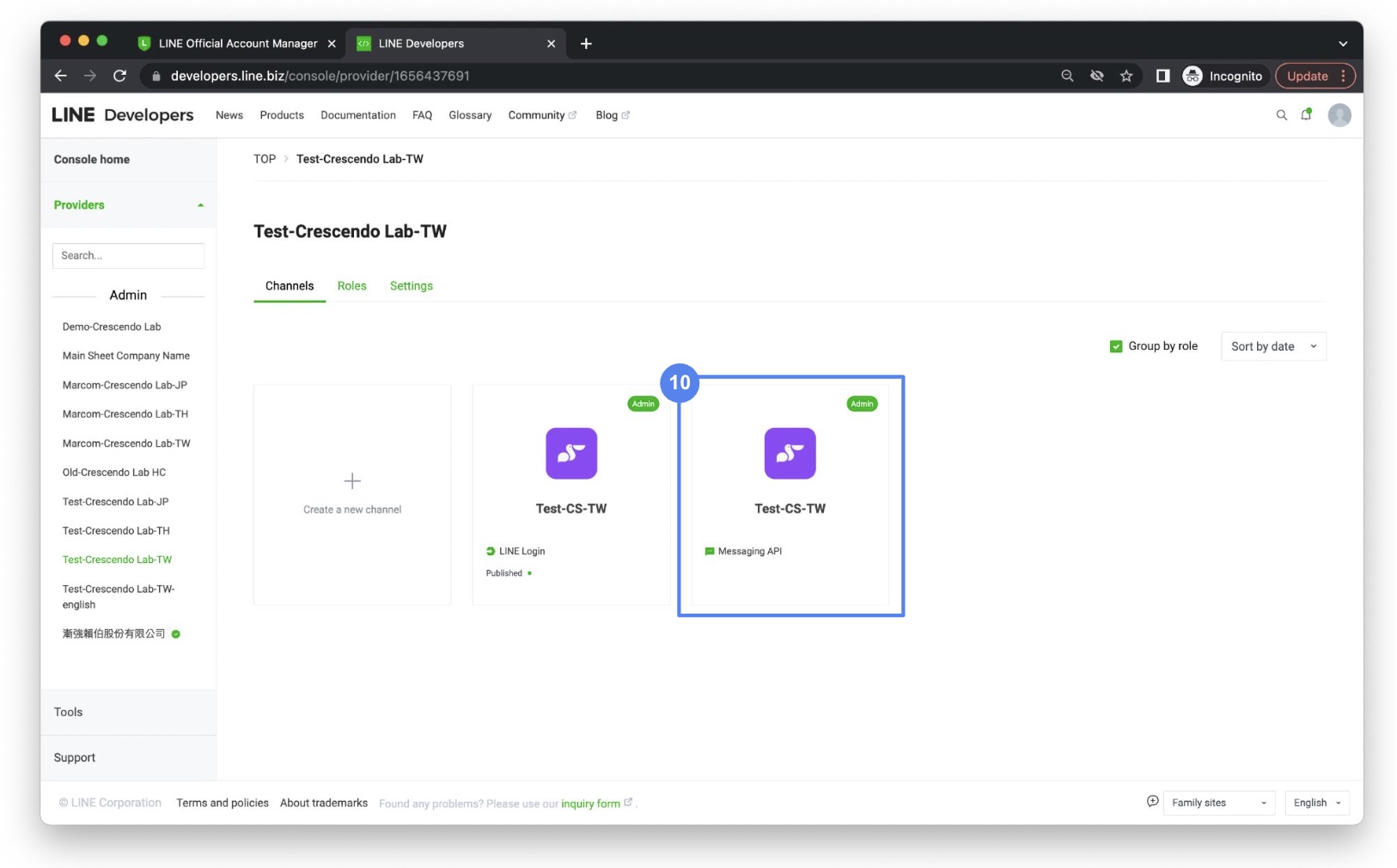 สามารถแชร์สิทธิ์แพลตฟอร์ม LINE OA, LINE Developers, GA ให้ Crescendo Lab เข้าถึงอย่างไร – ศูนย์ ...